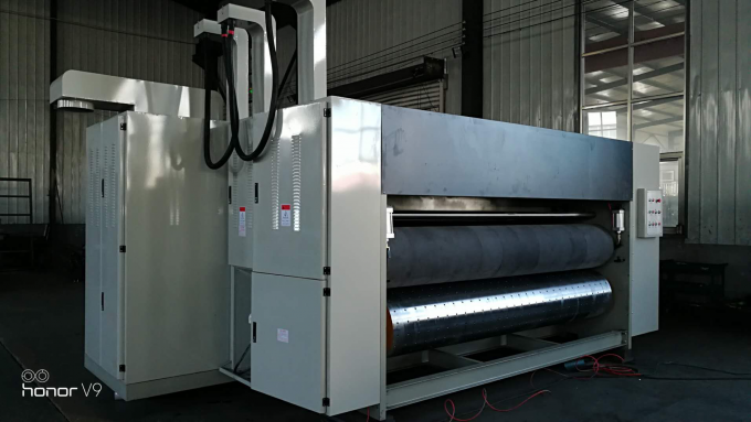 Flexo Corrugated Automatic Feeding Pizza Box Making Machine with Rotary ...