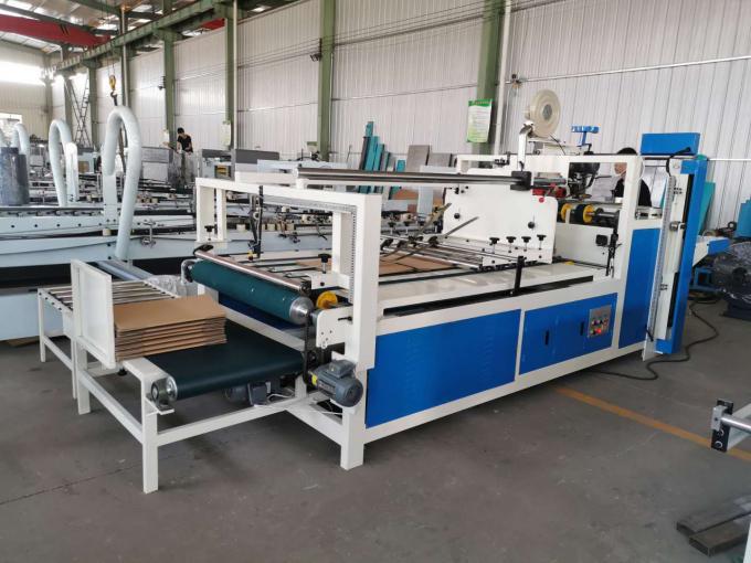 2600mm Type Semi Automatic Carton Folding And Gluing Machine Speed 60m/Min